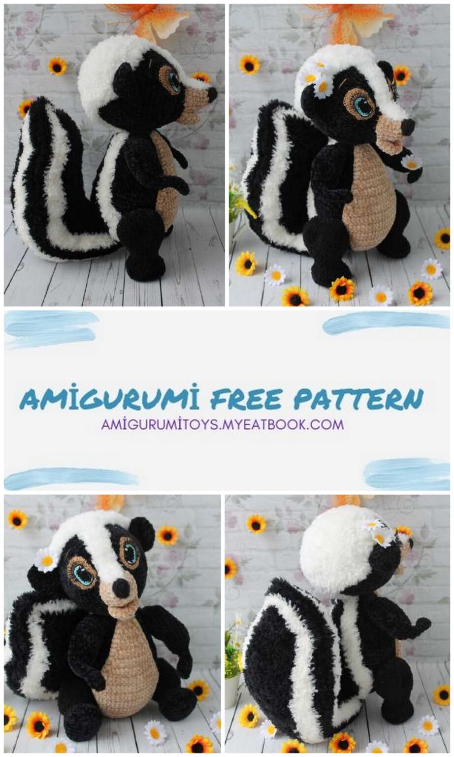 Amigurumi Skunk Free Crochet Pattern - Amigurumi Patterns