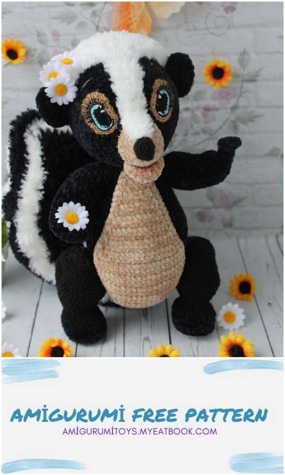 Amigurumi Skunk Free Crochet Pattern - Amigurumi Patterns