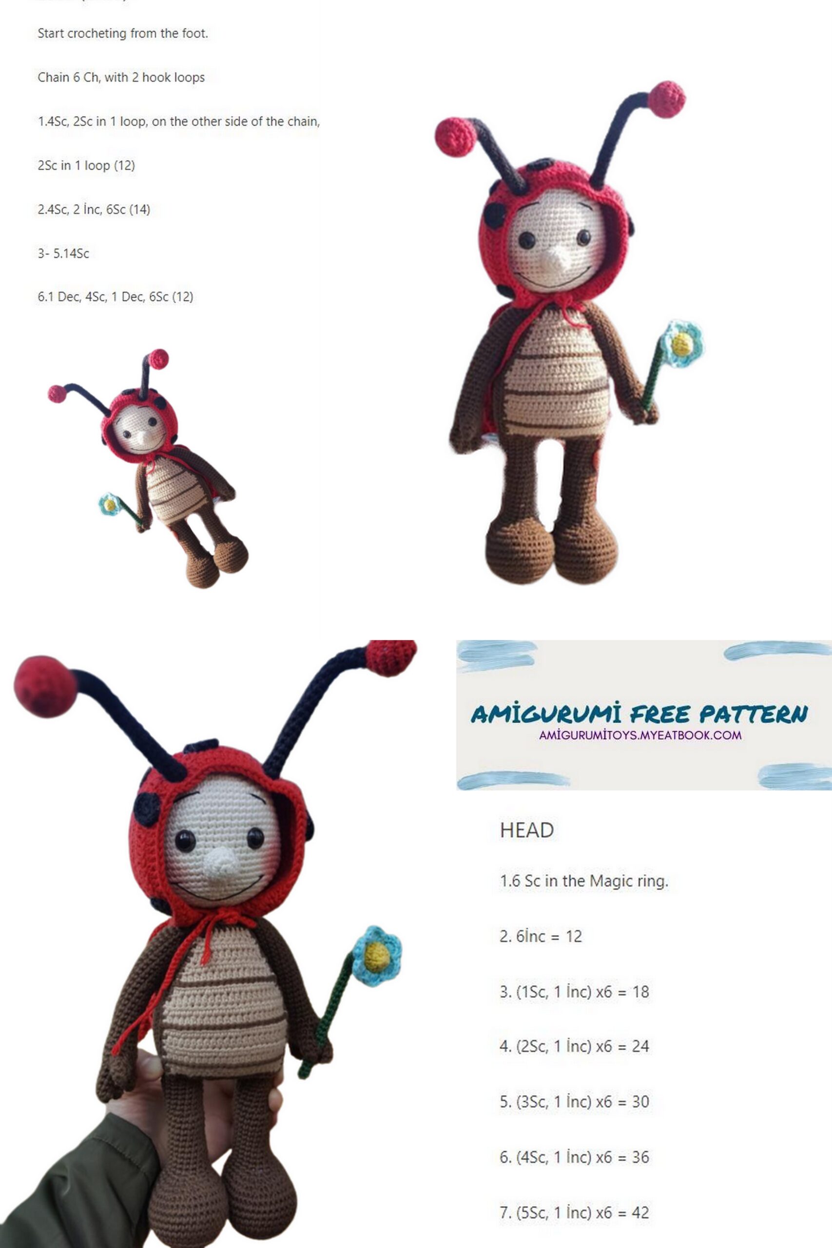 Amigurumi Ladybug Cadella Free Pattern - Amigurumi Patterns