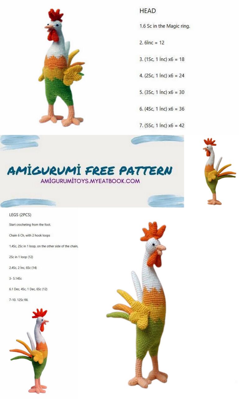Amigurumi Cock Free Crochet Patterns - Amigurumi Patterns