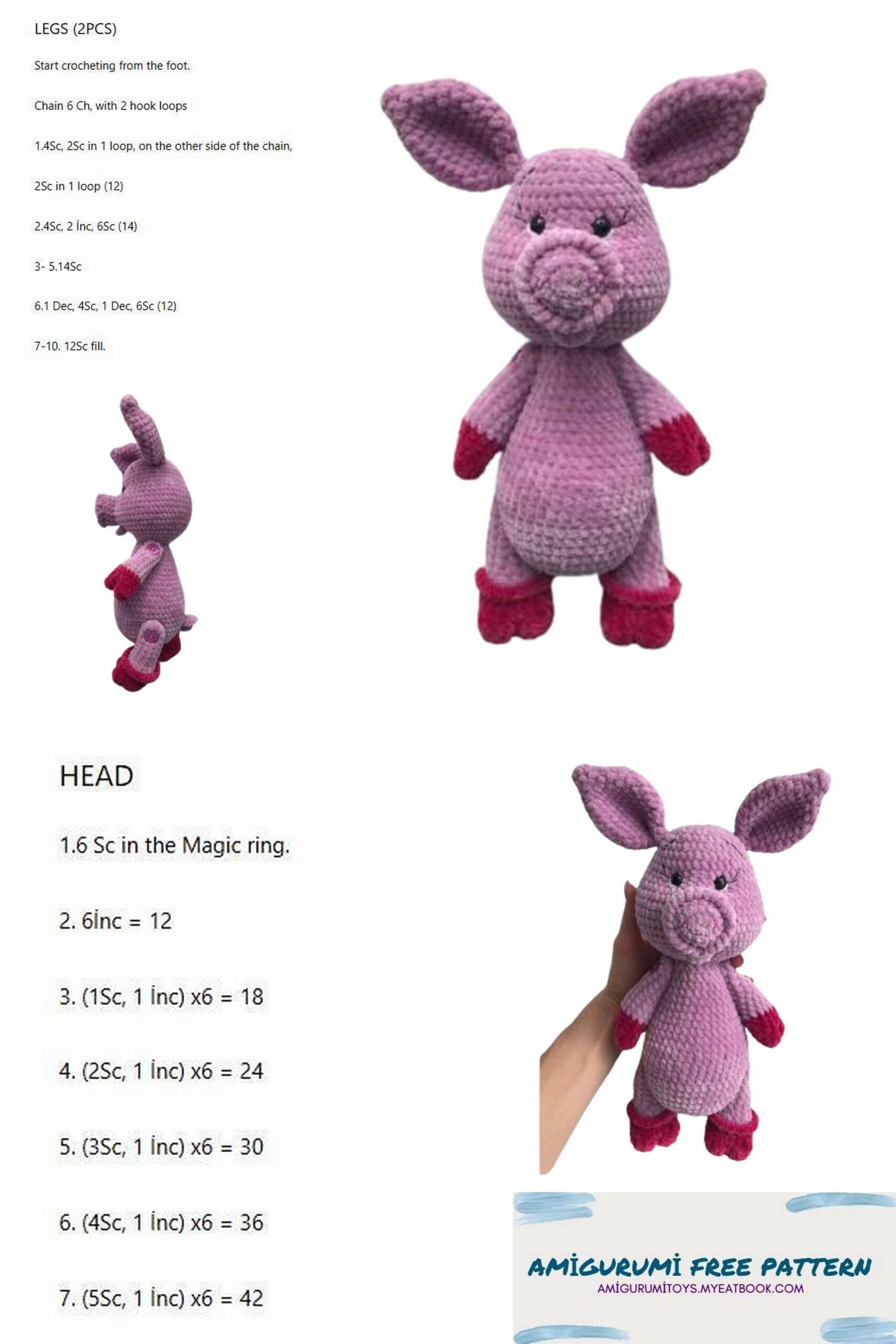 Amigurumi Plush Pig Free Pattern - Amigurumi Patterns