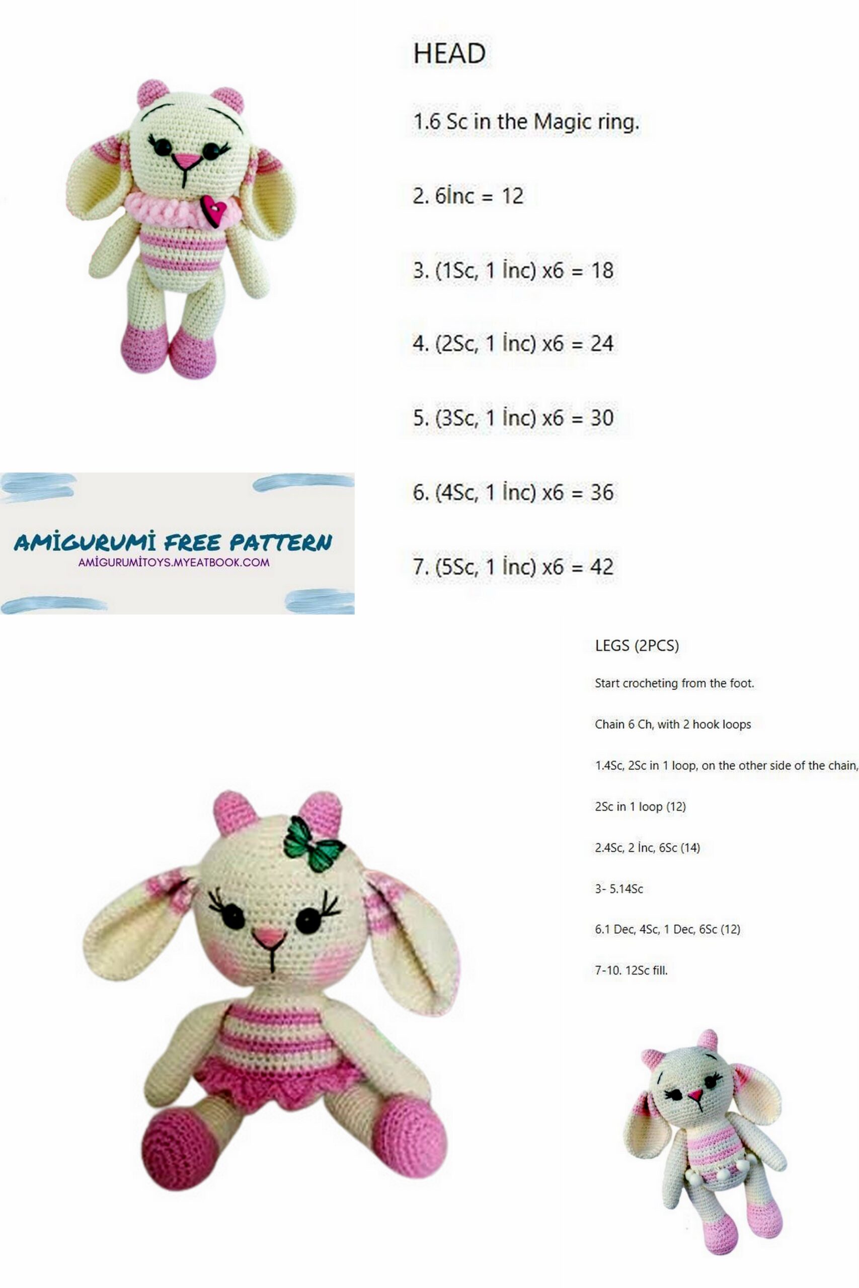 Amigurumi Fancy Bunny Free Pattern - Amigurumi Patterns