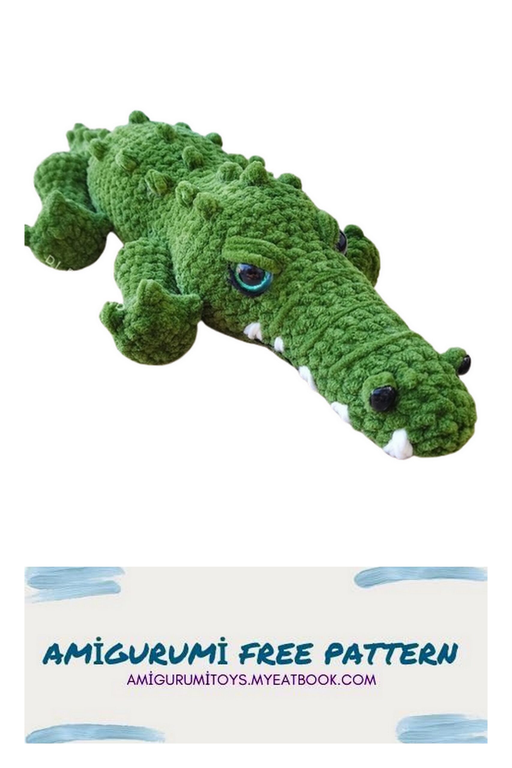 Amigurumi Plush Crocodile Free Pattern - Amigurumi Patterns
