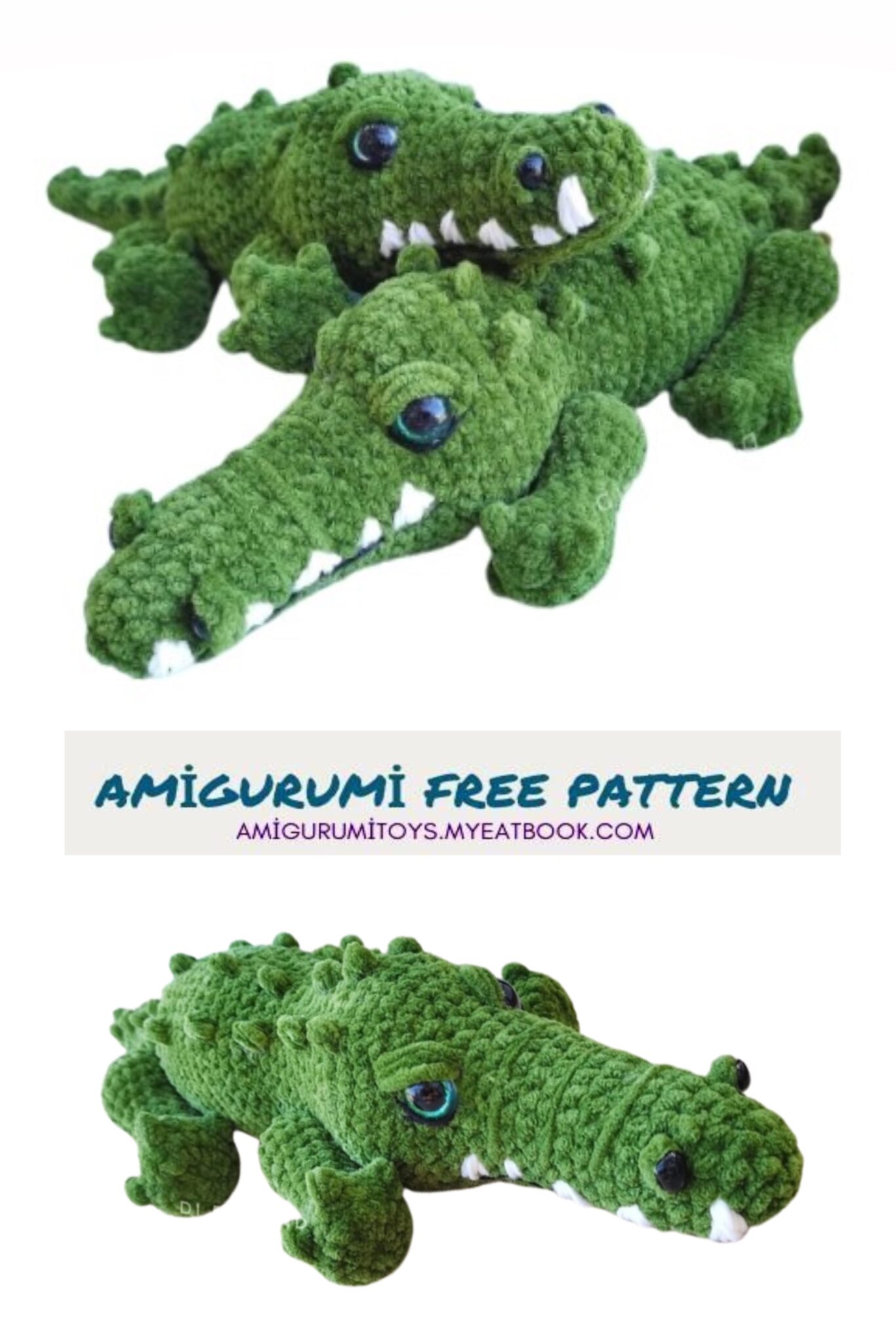 Amigurumi Plush Crocodile Free Pattern - Amigurumi Patterns