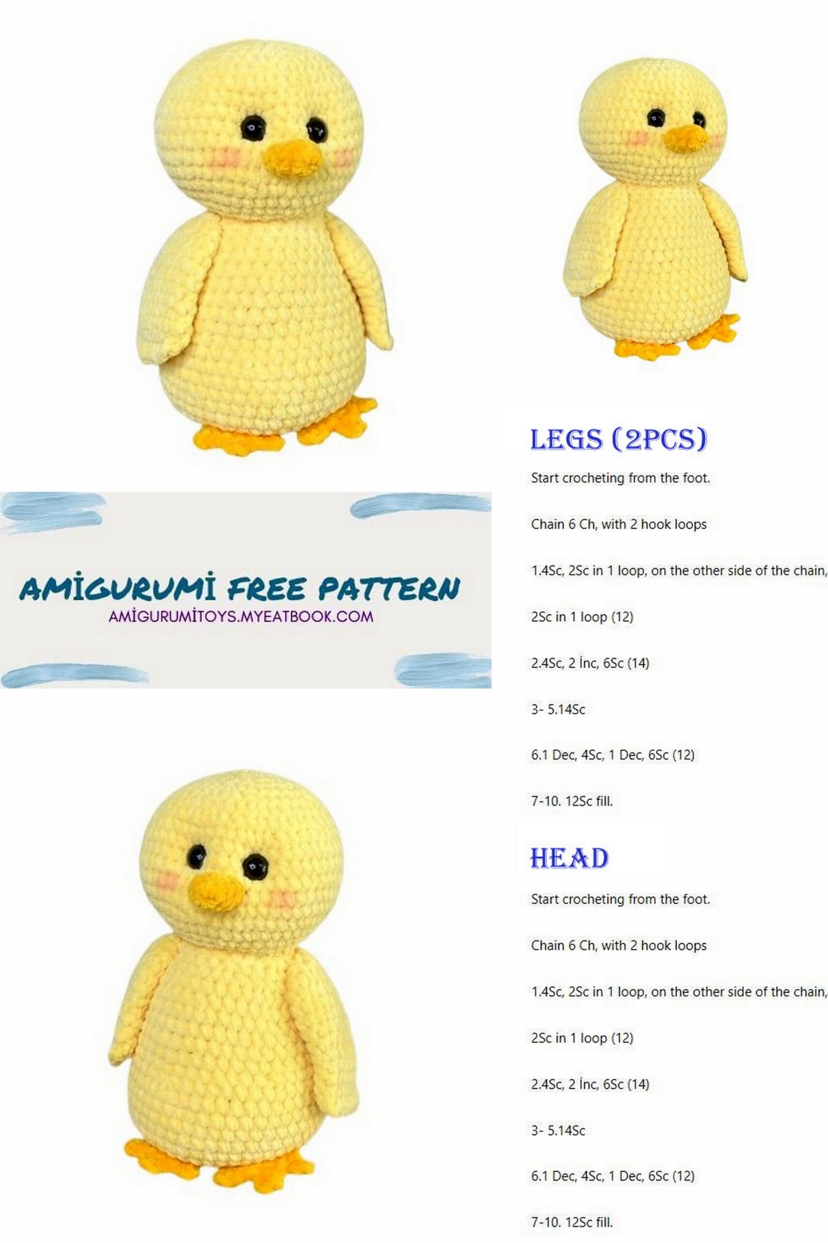 Free Easter Chick Pip Amigurumi Pattern - Amigurumi Patterns