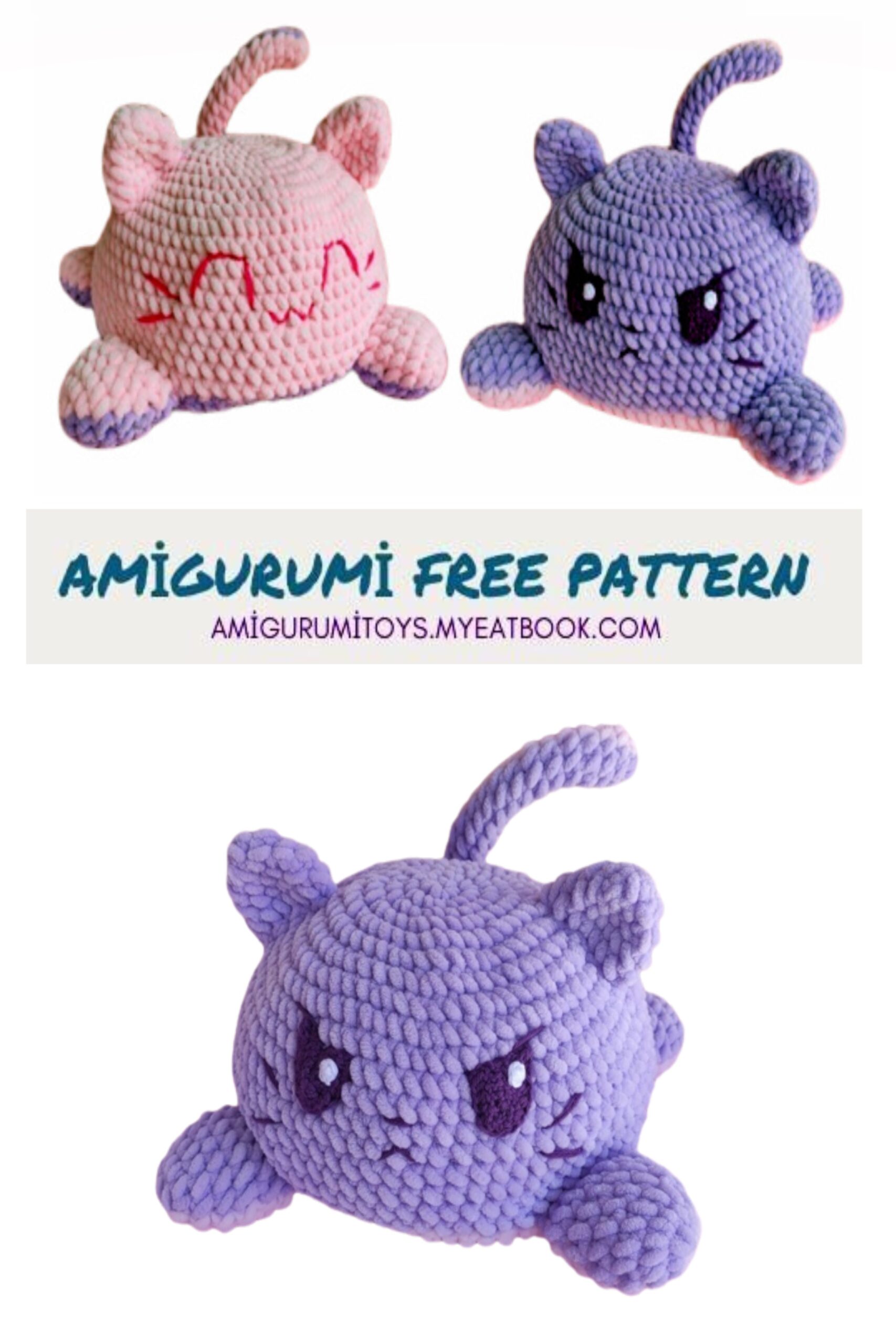 Amigurumi Reversible Cat-Moody Crochet Pattern - Amigurumi Patterns
