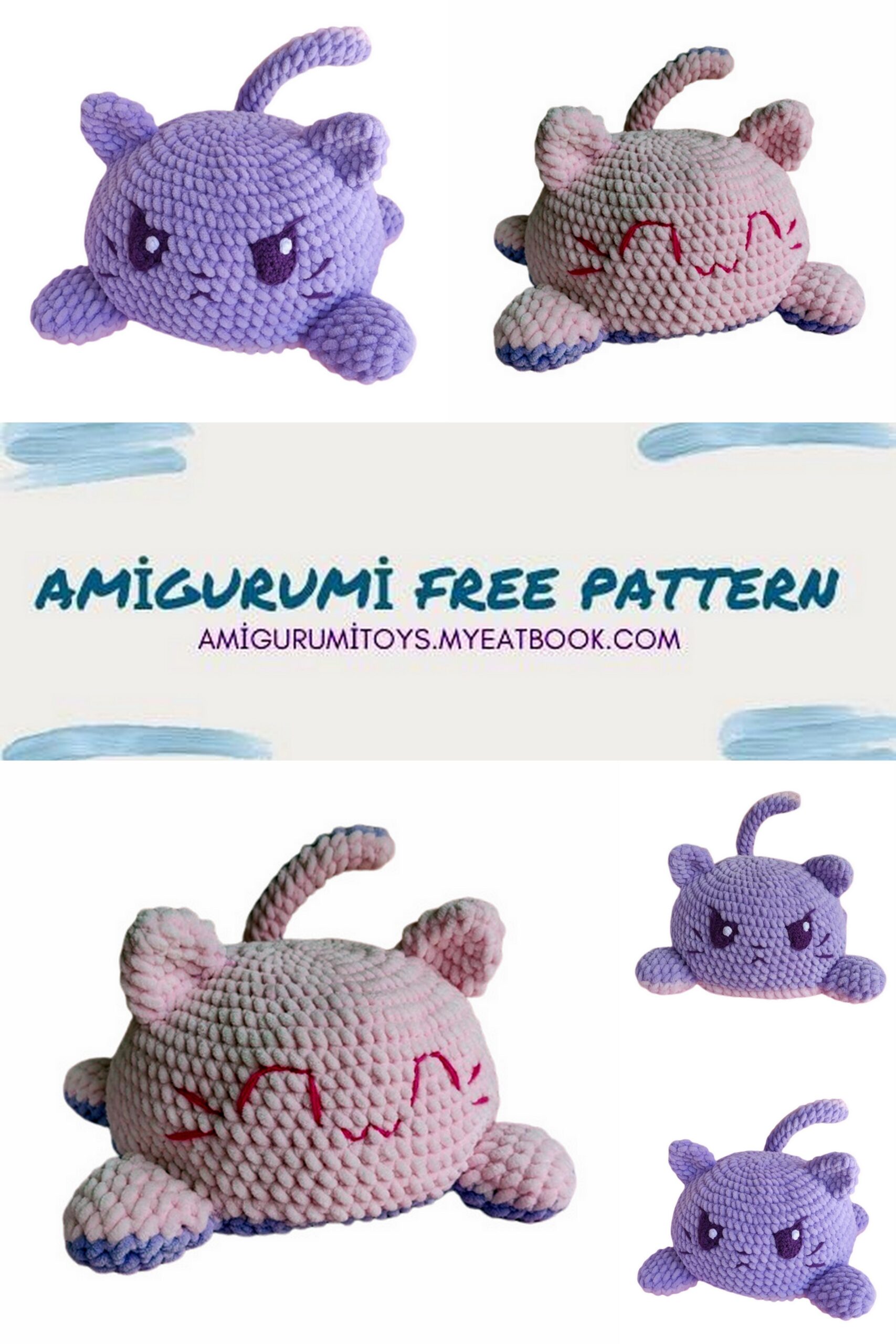 Amigurumi Reversible Cat-Moody Crochet Pattern - Amigurumi Patterns