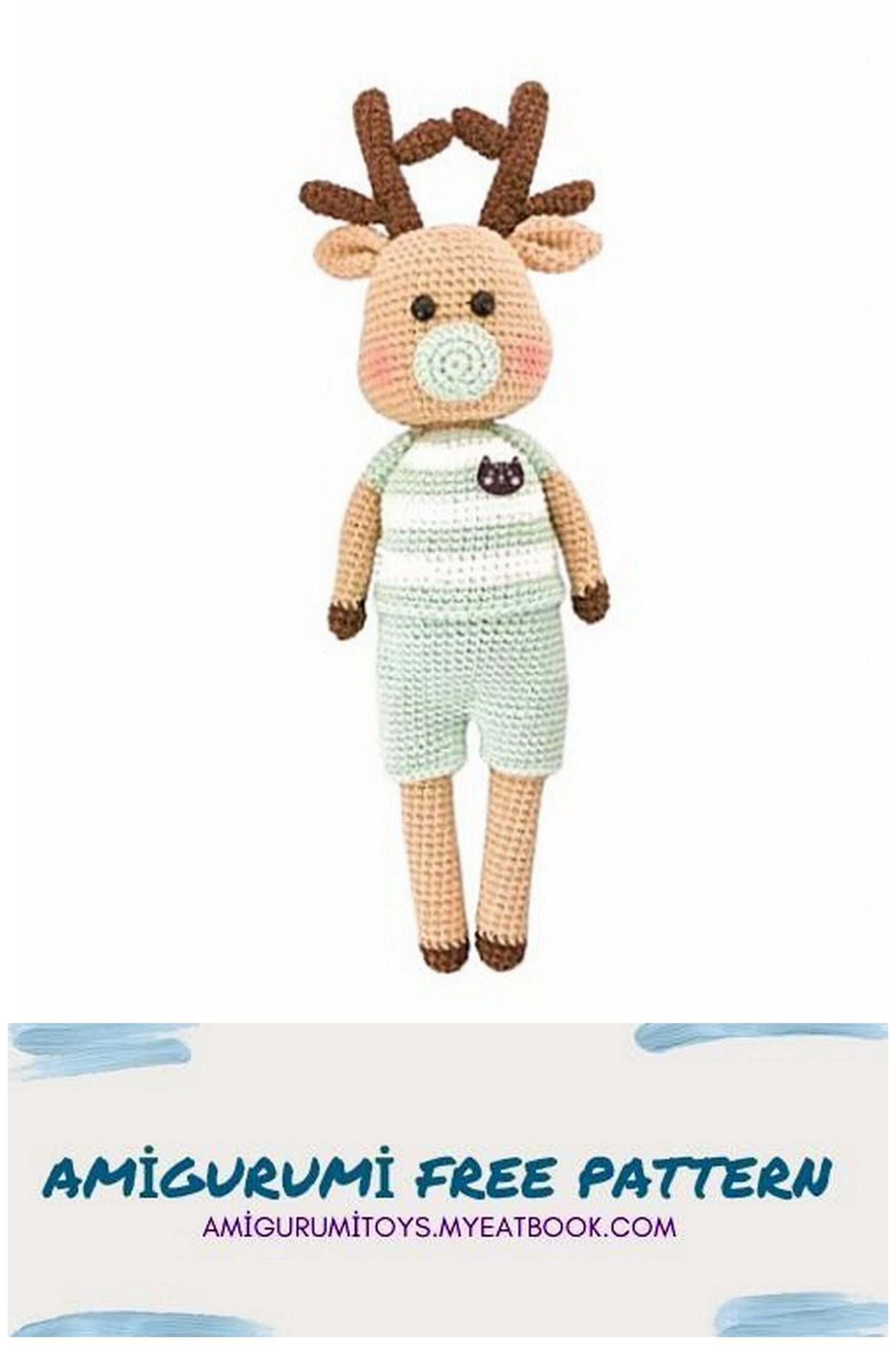 Cute Deer Amigurumi free crochet pattern - Amigurumi Patterns