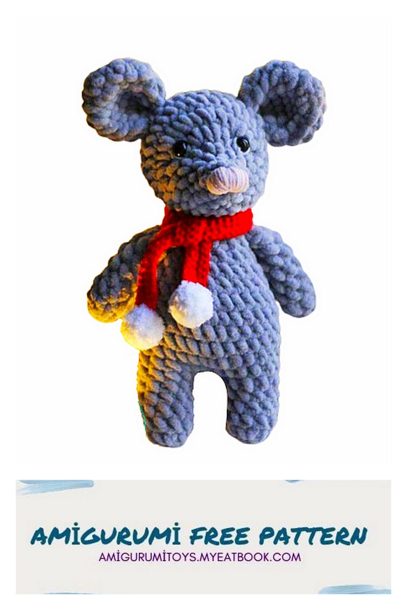 Amigurumi Plush Velvet Mouse Free Crochet Pattern - Amigurumi Patterns