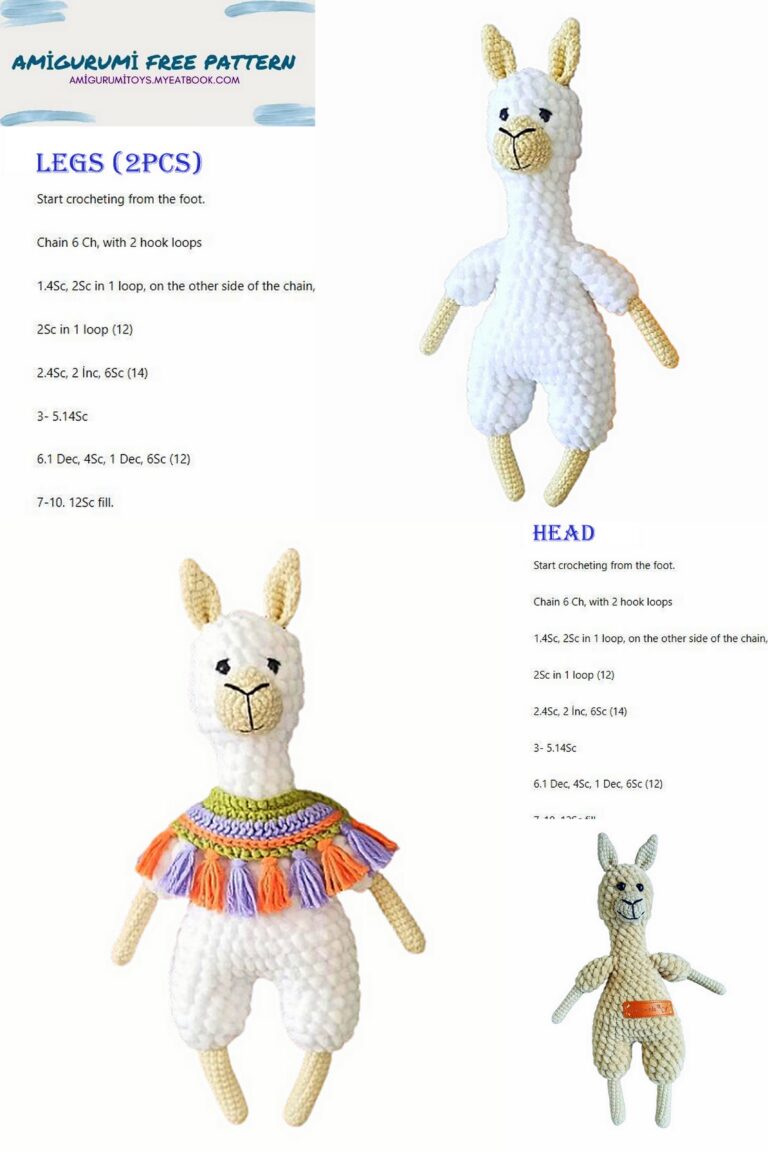 Free Adorable Llama Amigurumi Pattern: Crochet Your Own Cute Companion ...