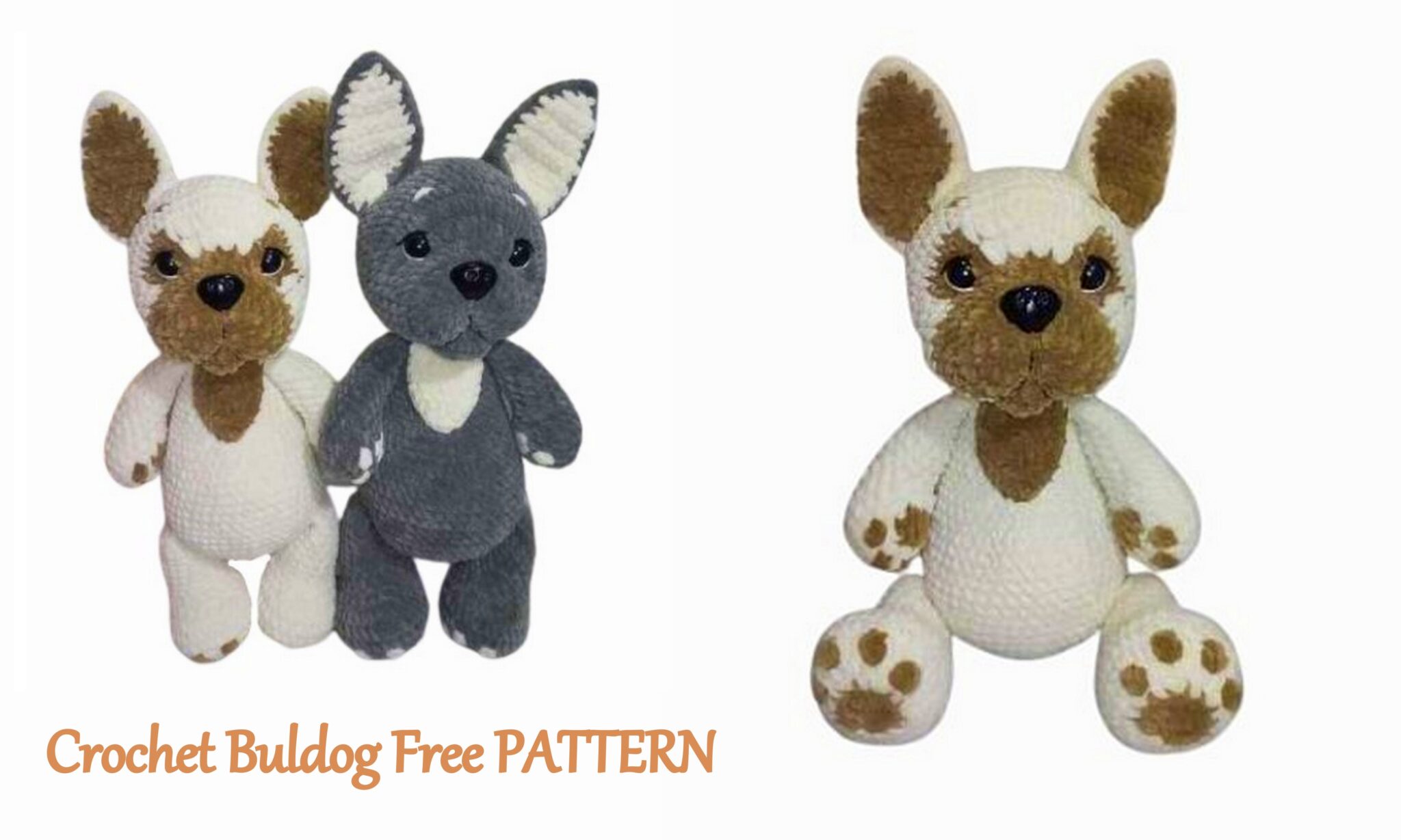 Crochet Buldog Free Pattern-Amigurumi Tutorial - Amigurumi Patterns
