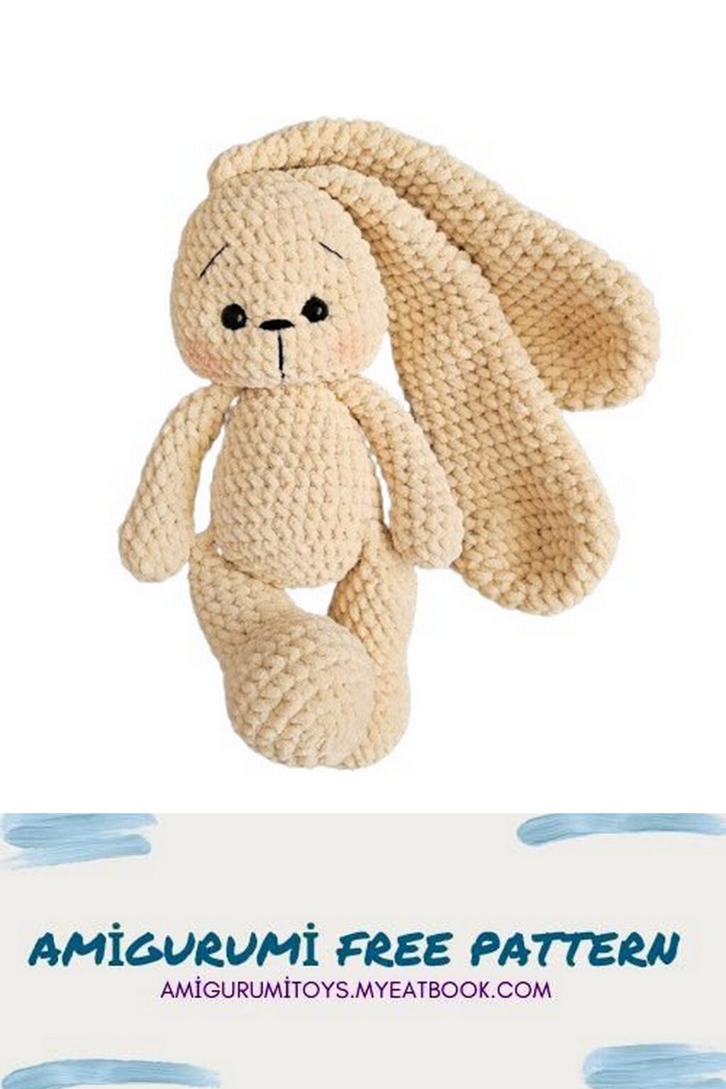 Crochet Velvet Bunny Free Amigurumi Pattern - Amigurumi Patterns