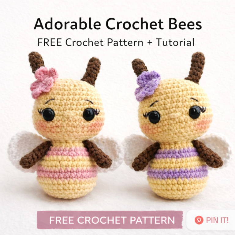 Cute Bee Amigurumi – Free Crochet Pattern for Beginners - Amigurumi ...